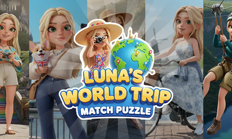Luna's World Trip - Match Puzzle online: Play online for free